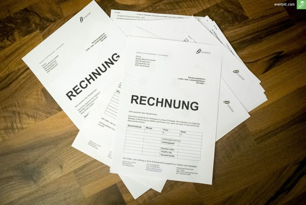 Rechnung Muster gratis downloaden - everbill Magazin