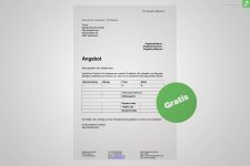 Angebot Muster in Word kostenlos herunterladen